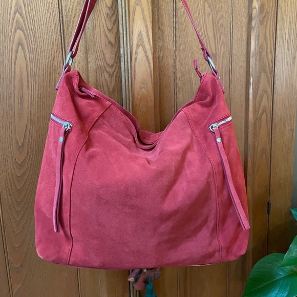 Garnet Hill | Bags | Garnet Hill Suede Hobo Bag Nwot | Poshmark
